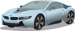 BMW i8 - Free vector clipart images on creazilla.com