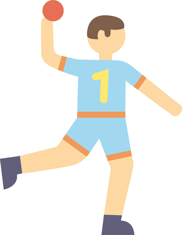 Handball player - Free vector clipart images on creazilla.com