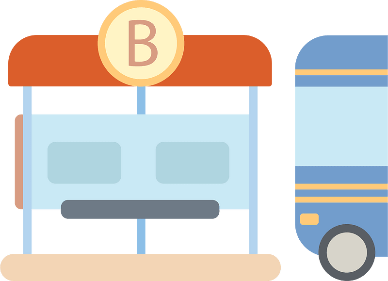 Bus stop - Free vector clipart images on creazilla.com