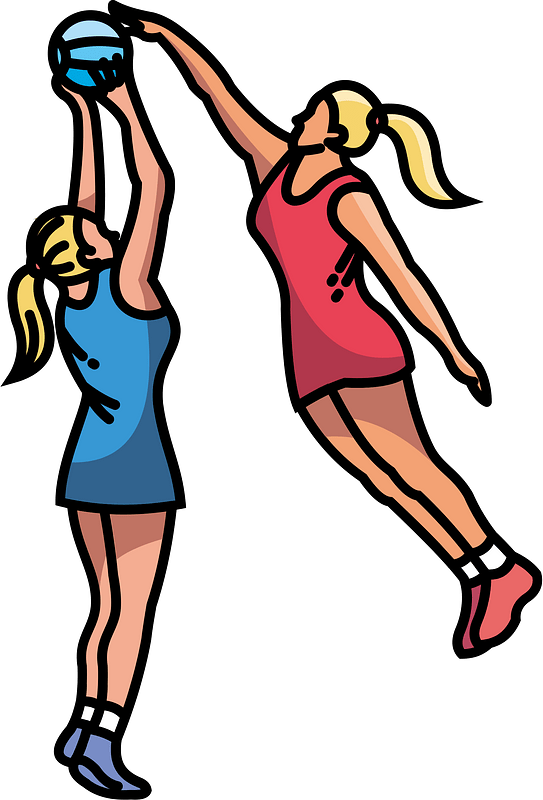 Girl playing netball clipart. Free download transparent .PNG | Creazilla
