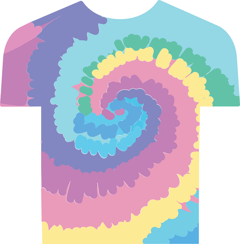 Tie Dye T-shirt - Free vector clipart images on creazilla.com