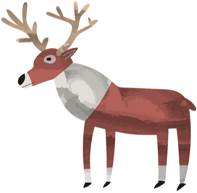Rentier - Kostenlose Vektor-Clipart-Bilder auf creazilla.com