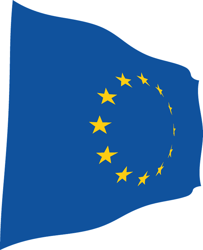 EU wavy flag - Free vector clipart images on creazilla.com