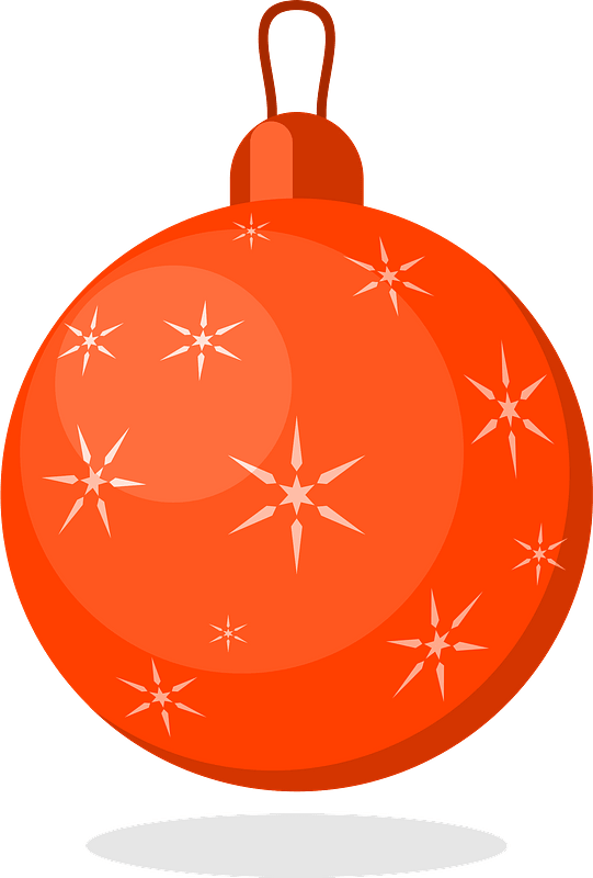 Christmas tree red ball - Free vector clipart images on creazilla.com