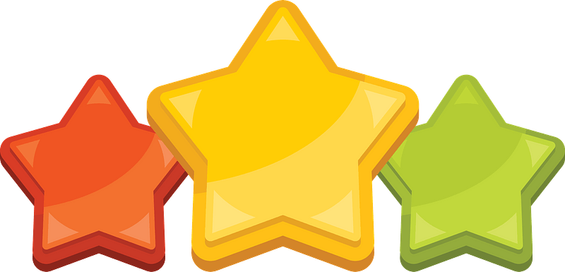 Colorful stars clipart. Free download transparent .PNG | Creazilla