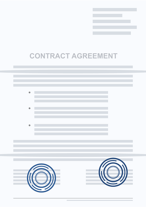 Contract Agreement Clipart