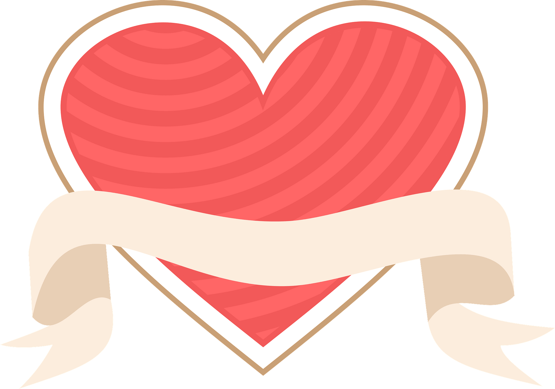 Clipart Heart Ribbon
