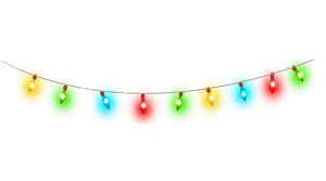 Christmas lights clipart