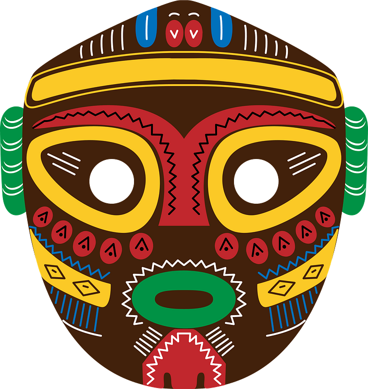 Inca mask clipart. Free download transparent .PNG | Creazilla