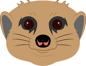Meerkat face - Free vector clipart images on creazilla.com