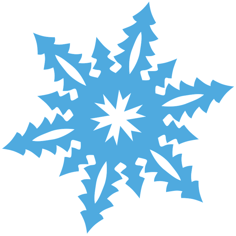 Snowflake - Free vector clipart images on creazilla.com
