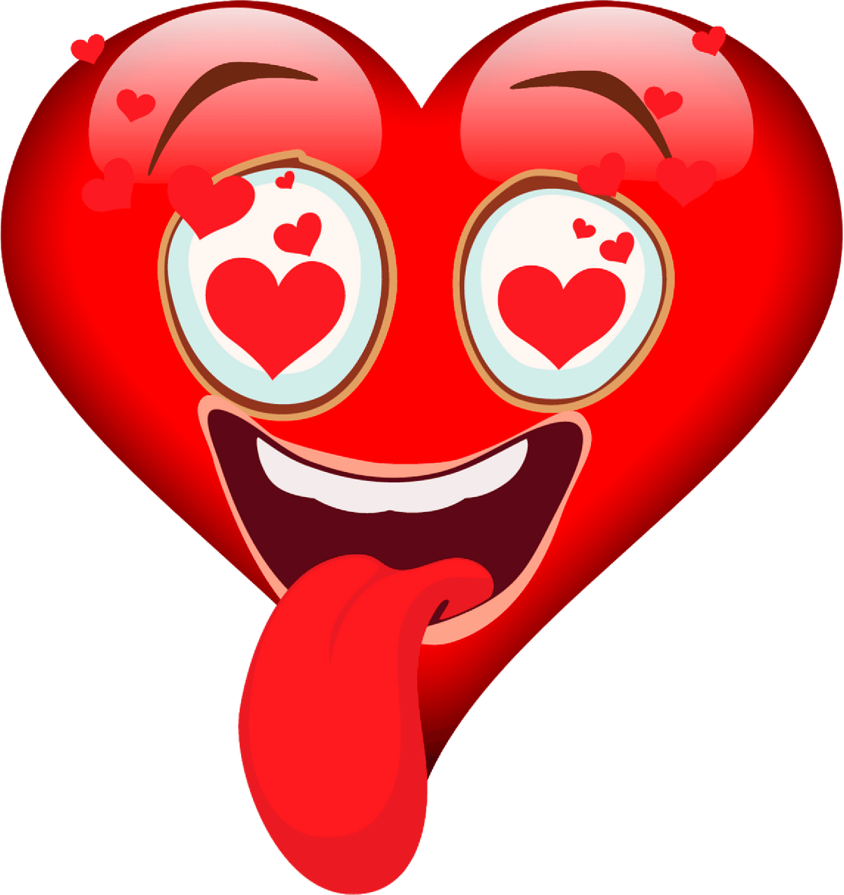 Crazy Heart Clipart With Transparent