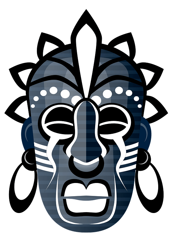 Tribal mask - Free vector clipart images on creazilla.com