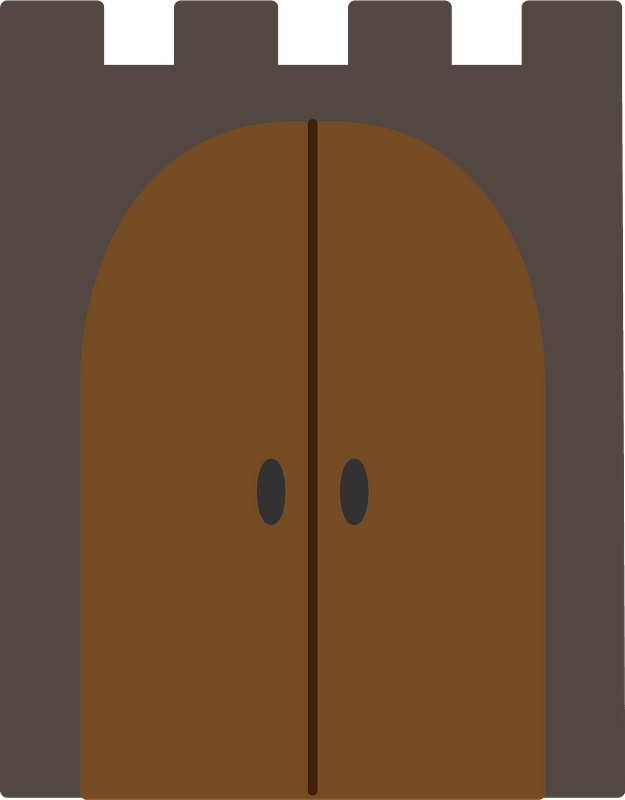 Castle gates - Free vector clipart images on creazilla.com