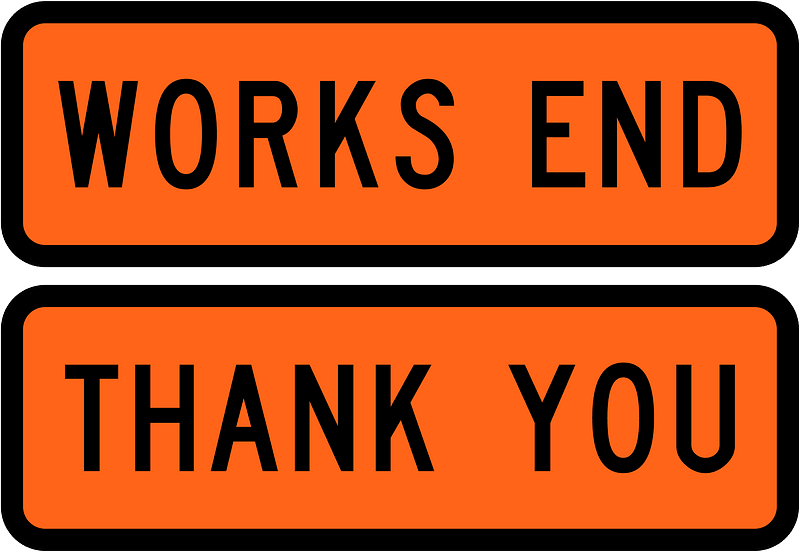 New Zealand road sign W1-1.9A + W7-7A - Free vector clipart images on ...