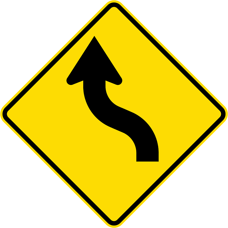 New Zealand road sign W12-2.1-L - Free vector clipart images on ...