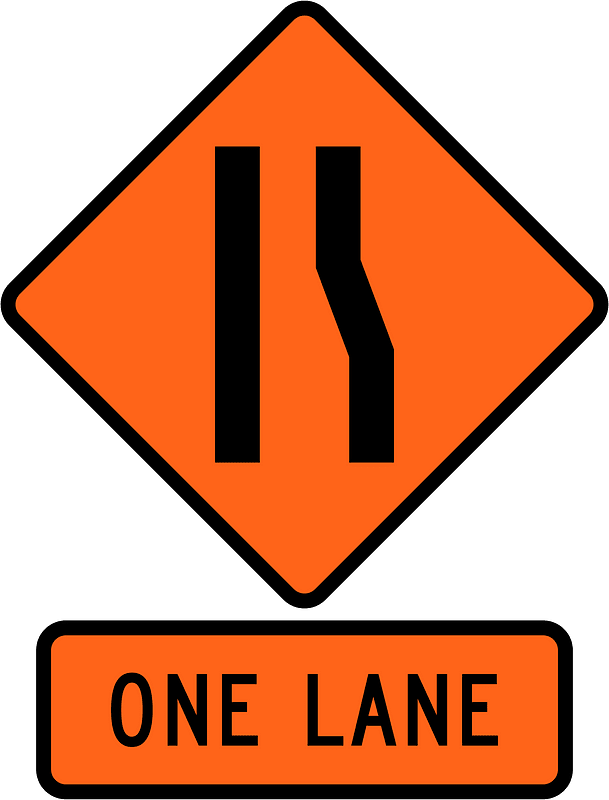 New Zealand road sign W4-7-R + W4-7.1 clipart. Free download ...