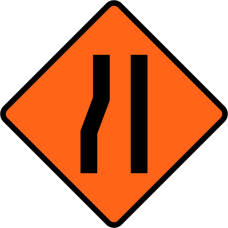 New Zealand road sign W4-7-L clipart. Free download transparent .PNG ...