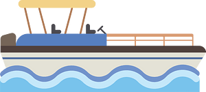Pontoon boat - Free vector clipart images on creazilla.com