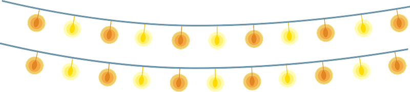 Christmas light garland clipart. Free download transparent .PNG | Creazilla