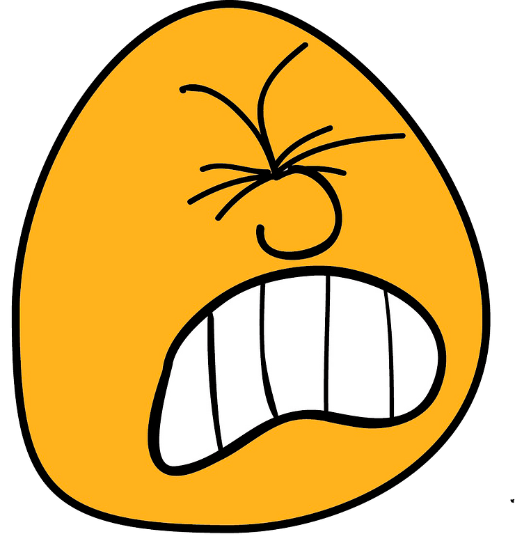Cartoon angry face - Free vector clipart images on creazilla.com