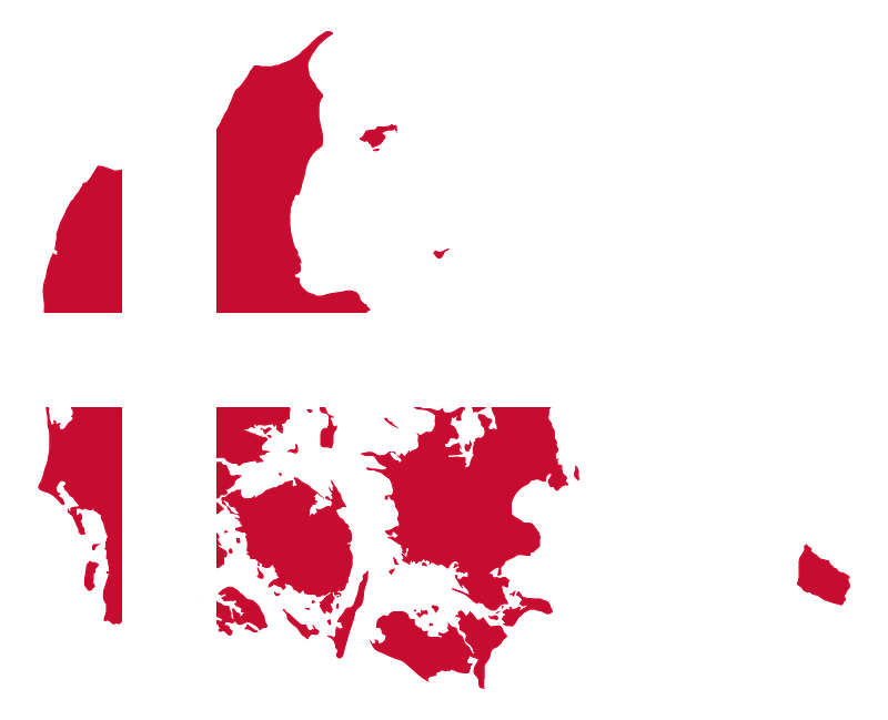 Denmark Map Flag clipart. Free download transparent .PNG | Creazilla