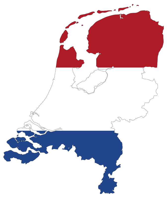 Netherlands Map Flag with Stroke clipart. Free download transparent ...
