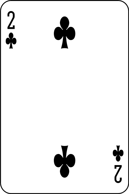 Two of Clubs - Free vector clipart images on creazilla.com