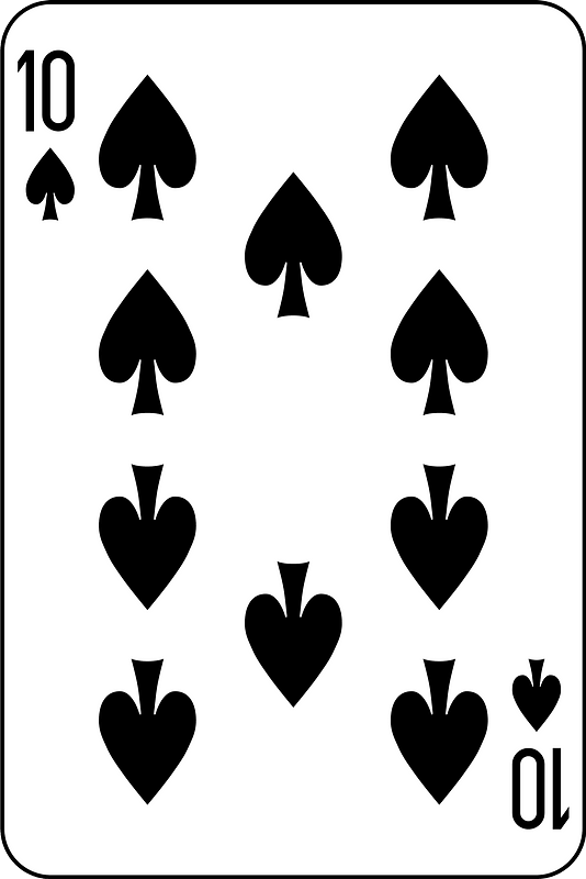 Ten of Spades - Free vector clipart images on creazilla.com