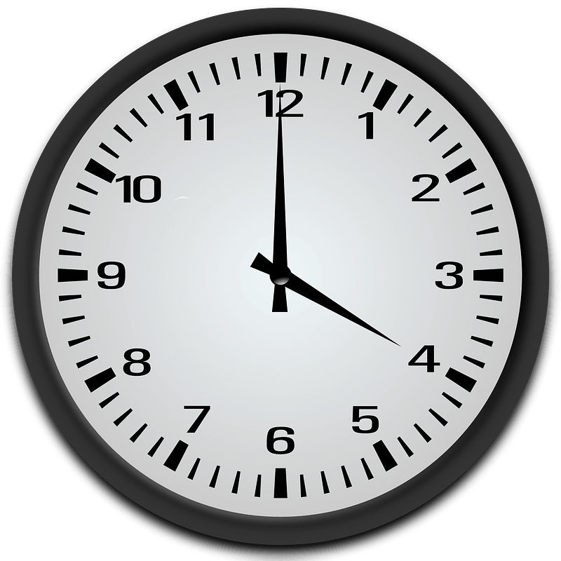 4 O clock Clipart Free Download Transparent PNG Creazilla
