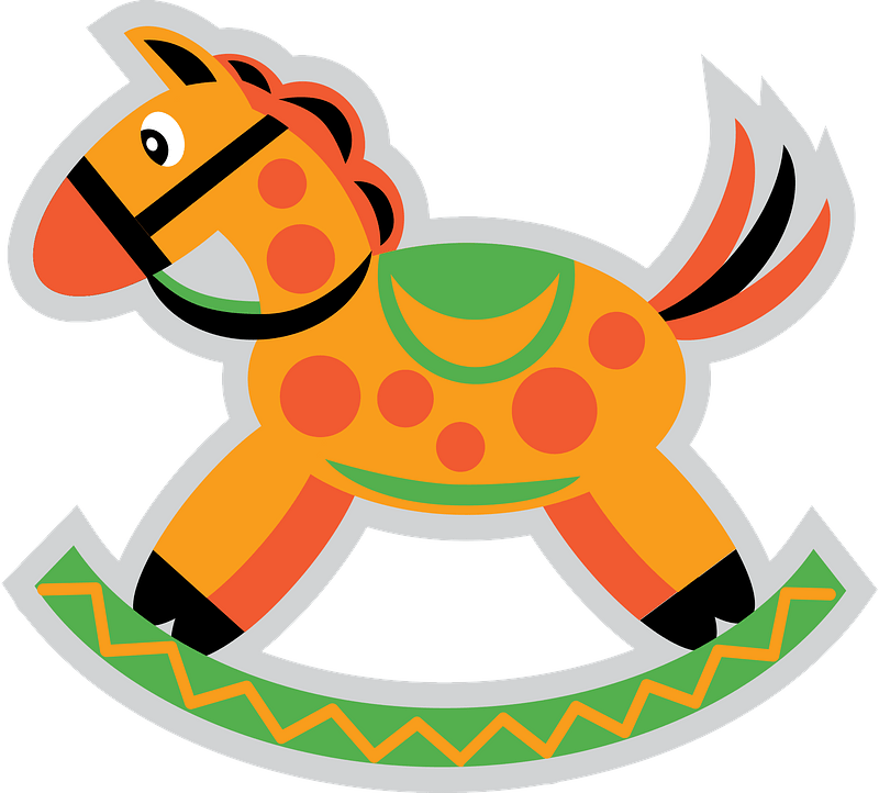 Rocking horse clipart. Free download transparent .PNG | Creazilla