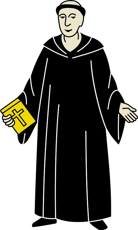 Monk - Free vector clipart images on creazilla.com