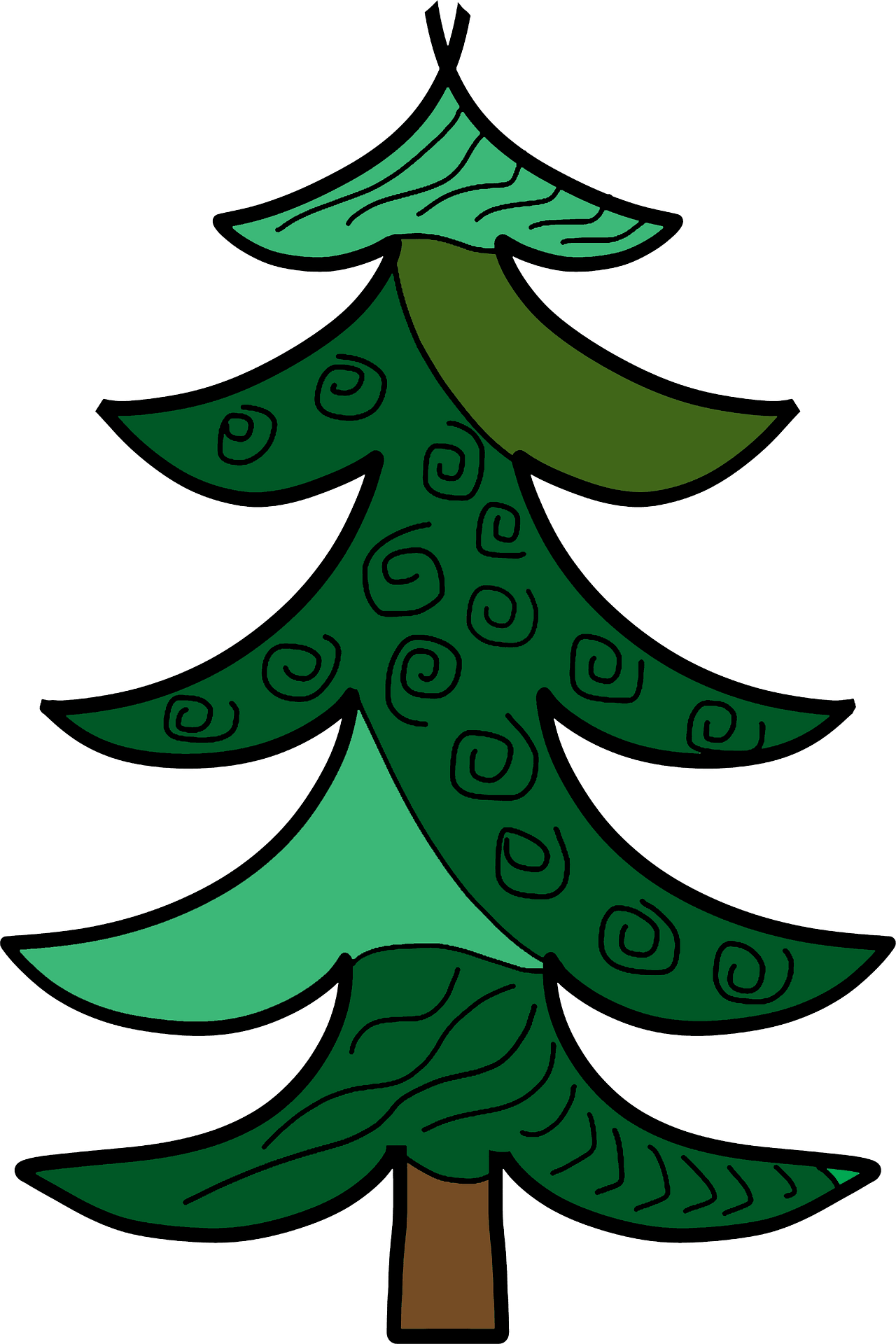 Cartoon Pine Tree Clip Art