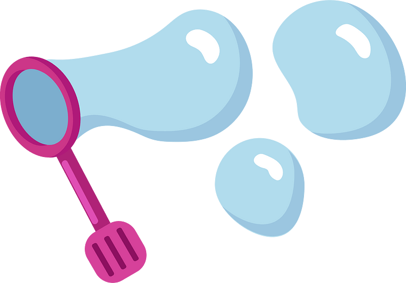 Blowing bubbles clipart. Free download transparent .PNG | Creazilla