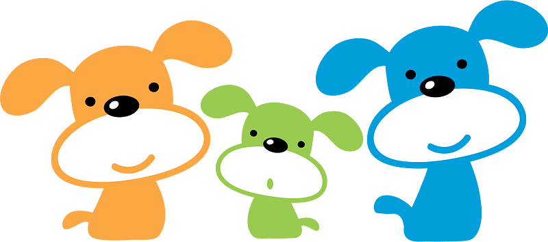 Three Dogs clipart. Free download transparent .PNG | Creazilla