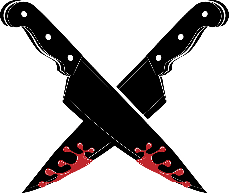 Bloody knives clipart. Free download transparent .PNG | Creazilla
