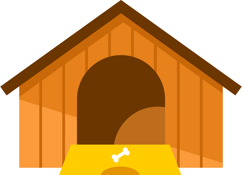 Dog house with a dog bowl clipart. Free download transparent .PNG ...
