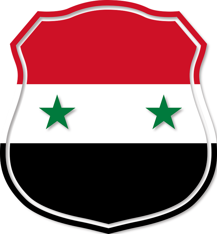 Syrian flag heraldic emblem clipart. Free download transparent .PNG ...