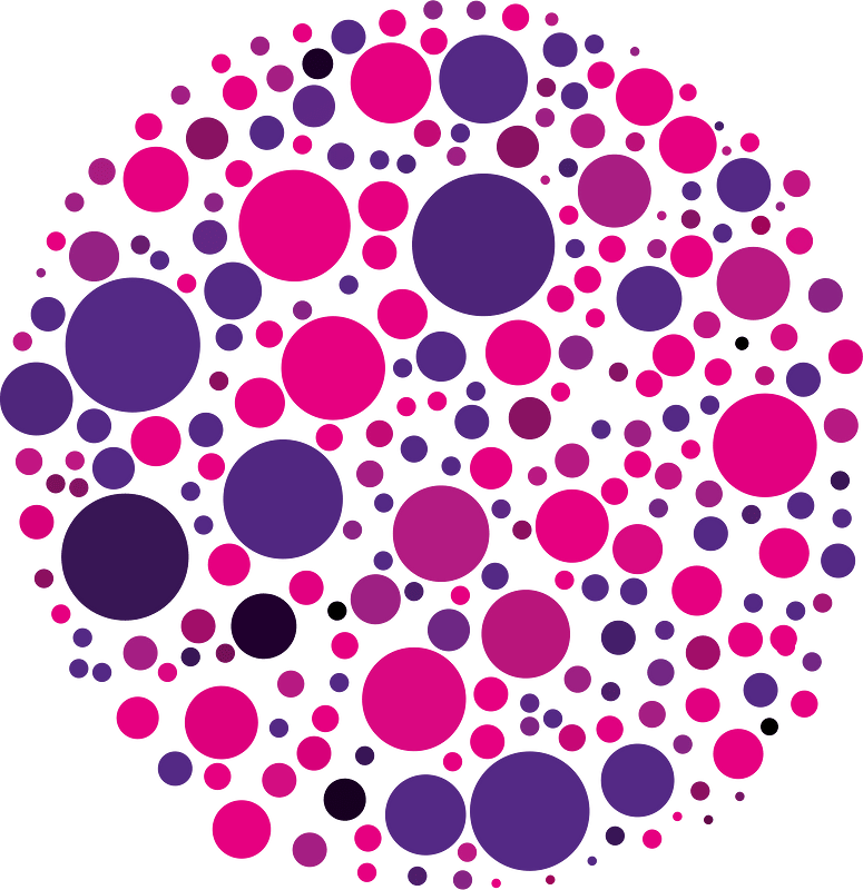 Pink and purple dots clipart. Free download transparent .PNG | Creazilla