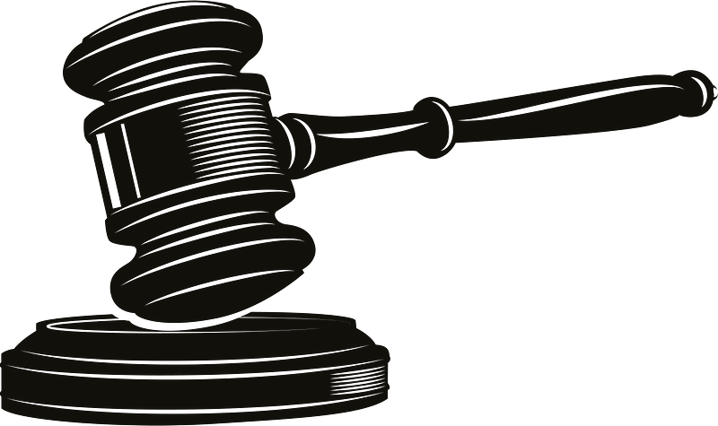 Gavel silhouette - Free vector clipart images on creazilla.com