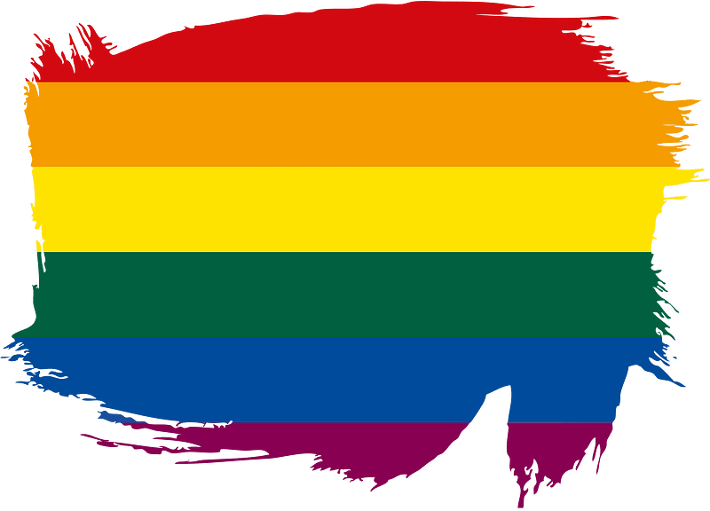 LGBT flag painted - Free vector clipart images on creazilla.com