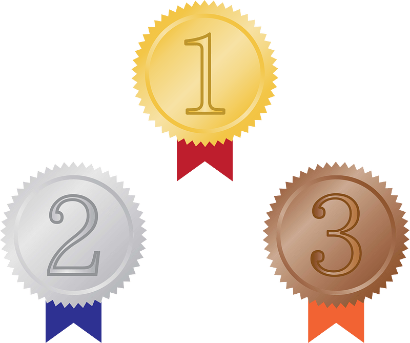 Gold, Silver and Bronze Medal clipart. Free download transparent .PNG ...