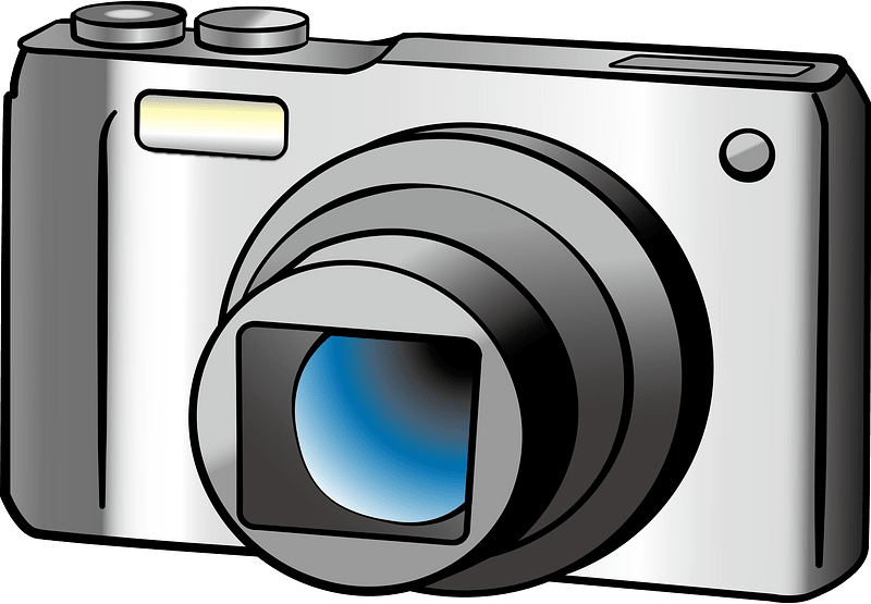 Digital Point-and-Shoot Camera - Free vector clipart images on ...