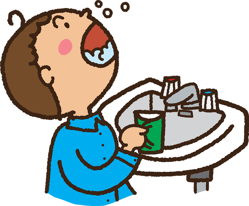 Young Boy is Gargling - Free vector clipart images on creazilla.com