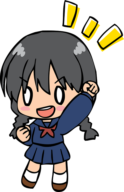 Motivated Student Girl - Free vector clipart images on creazilla.com