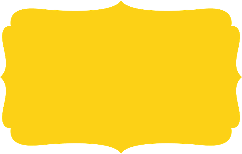 Yellow frame clipart. Free download transparent .PNG | Creazilla