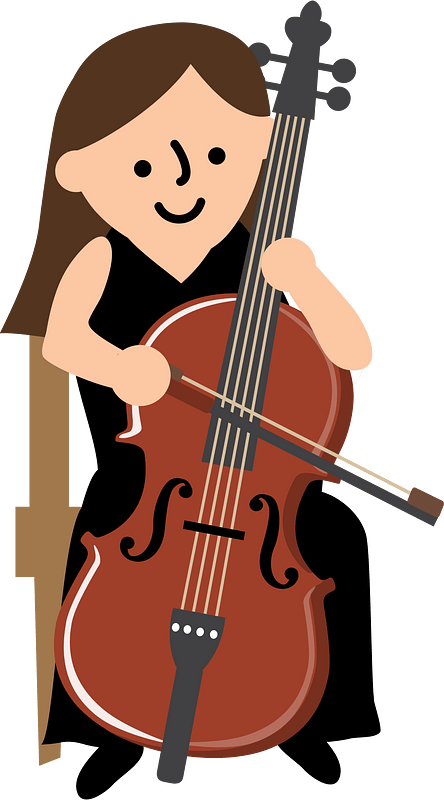 Cello Player clipart. Free download transparent .PNG | Creazilla