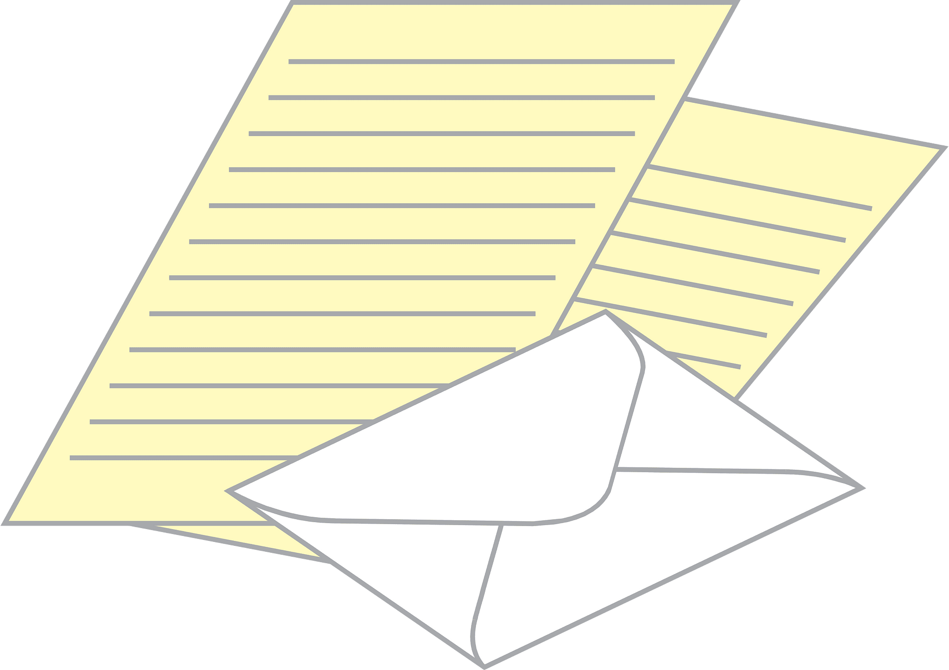 Envelope With Letter Clipart