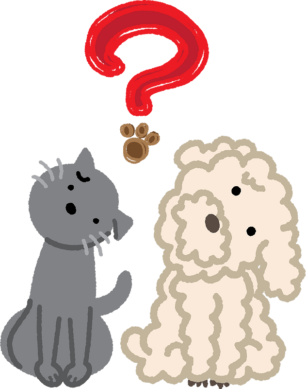 Dog and Cat Wondering - Free vector clipart images on creazilla.com