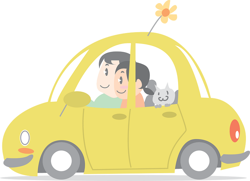 Father and Daughter in a Car clipart. Free download transparent .PNG ...